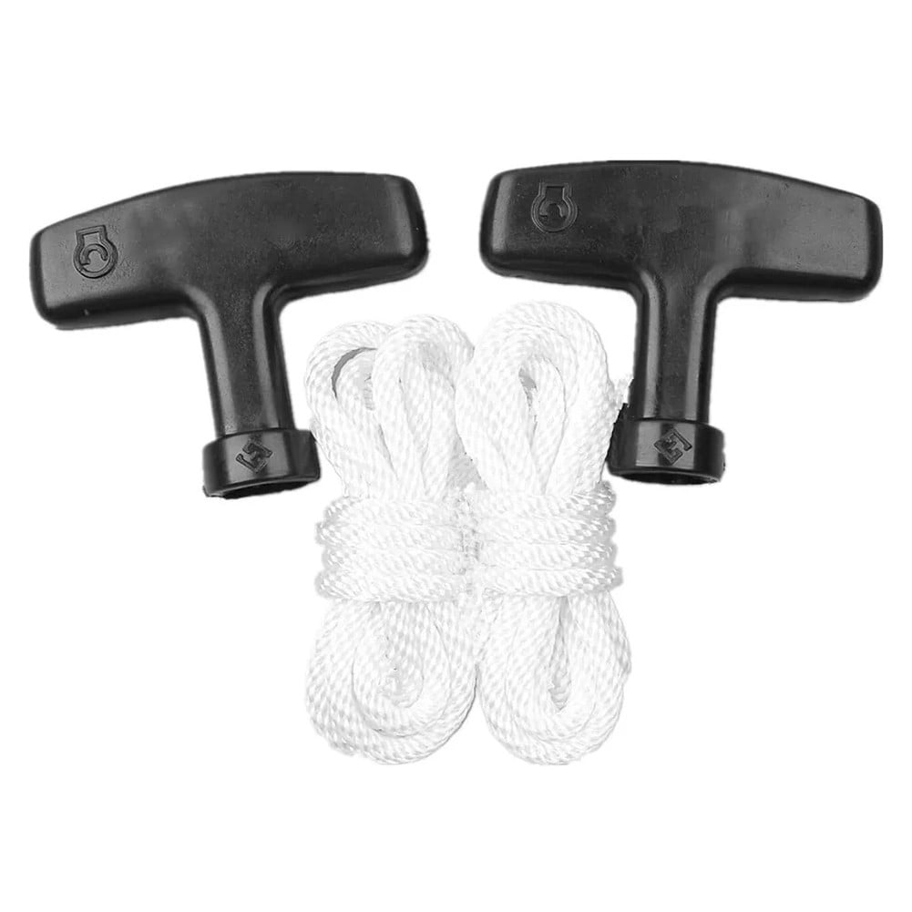 chengsi 2 PK Starter Rope Pull Cord 4.5mm x 130cm (4.3ft) Handle For ...