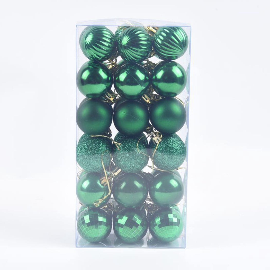chengsi 36pcs Christmas Hanging Bauble Xmas Tree Balls Ornaments Home ...