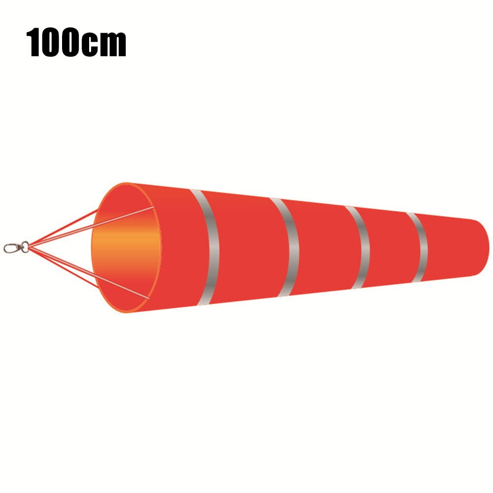 chengsi 60/80/100CM Red Reflective Windsock Airport Windsock Rip-Stop ...