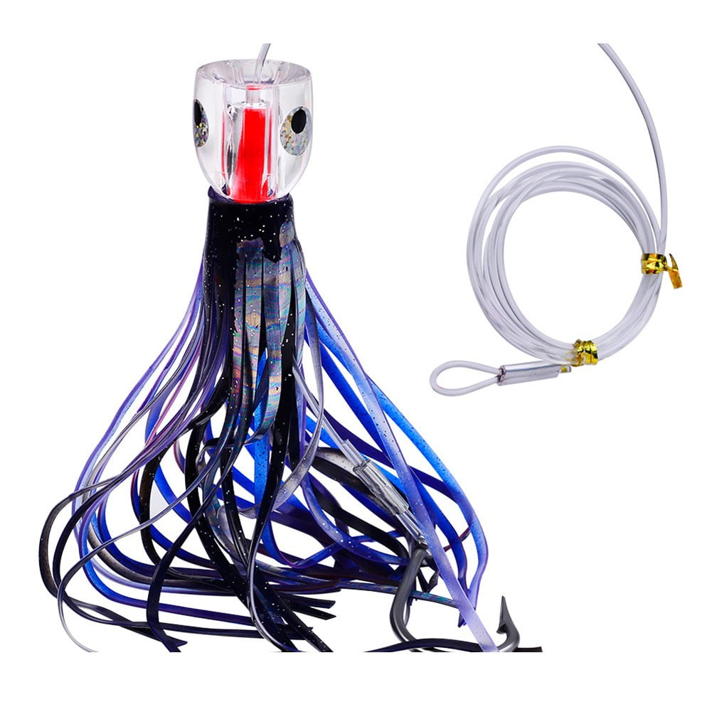 chengsi 9 inch Octopus Skirt Bait Trolling Lure With water hole For ...
