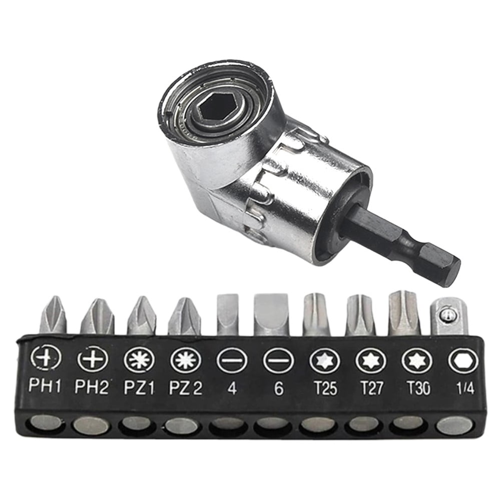 chengsi Comprehensive Package Right Angle Drill Adapter and 10 ...