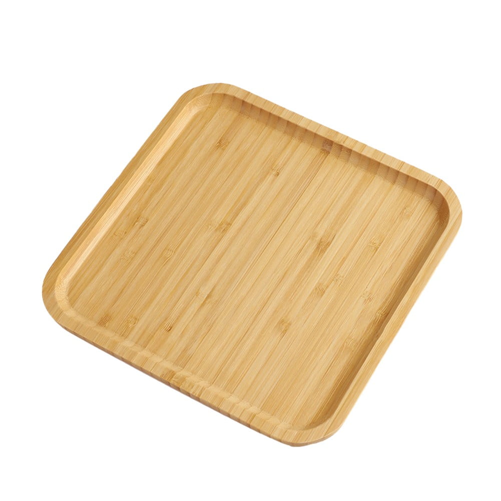 chengsi Decorative Addition Serving Tray Tableware Plate Wooden ...