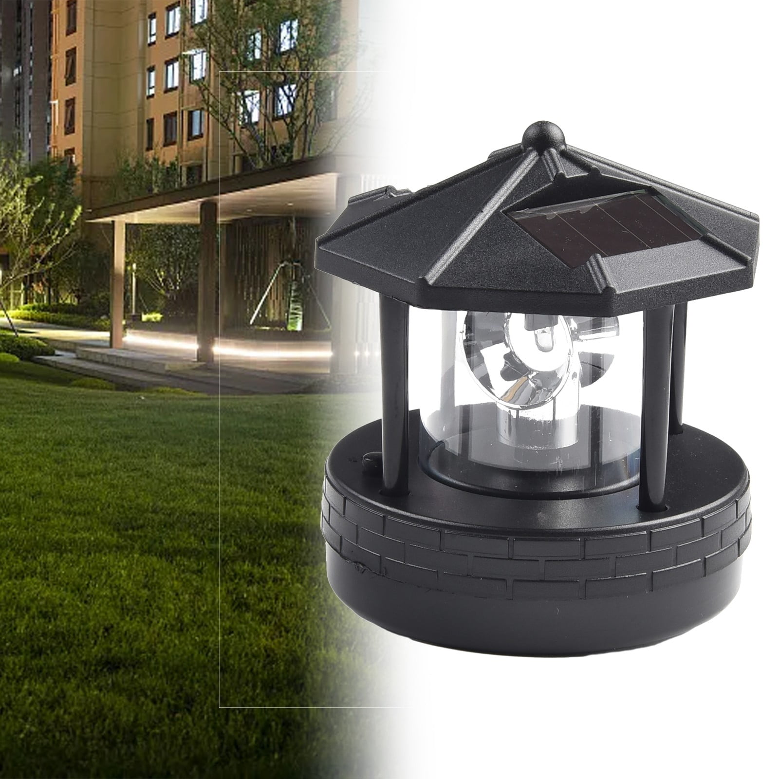 chengsi Degree Rotating Solar Lighthouse LED Outdoor Solar Waterproof ...