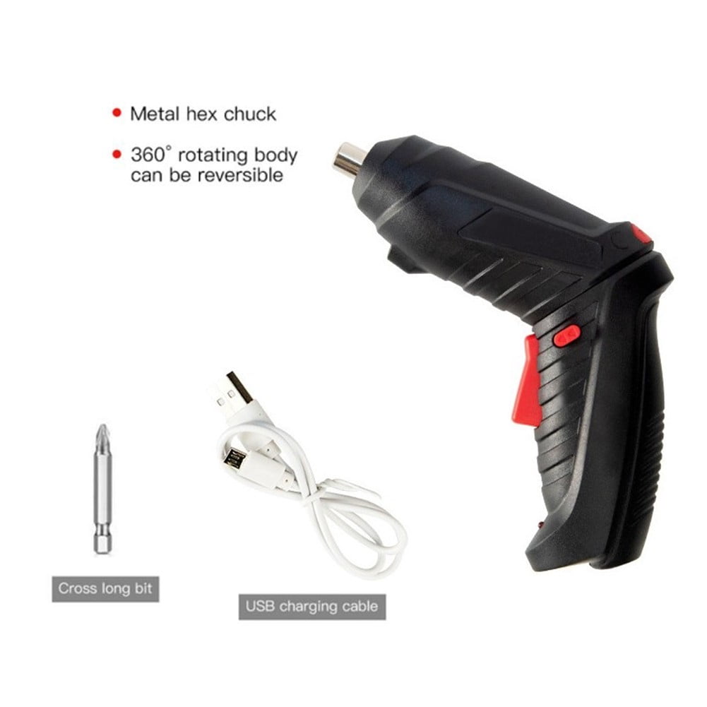 chengsi Electric Screwdriver Cordless Screwdriver USB Port 1800mAH 3.5Nm 50rpm - Walmart.com