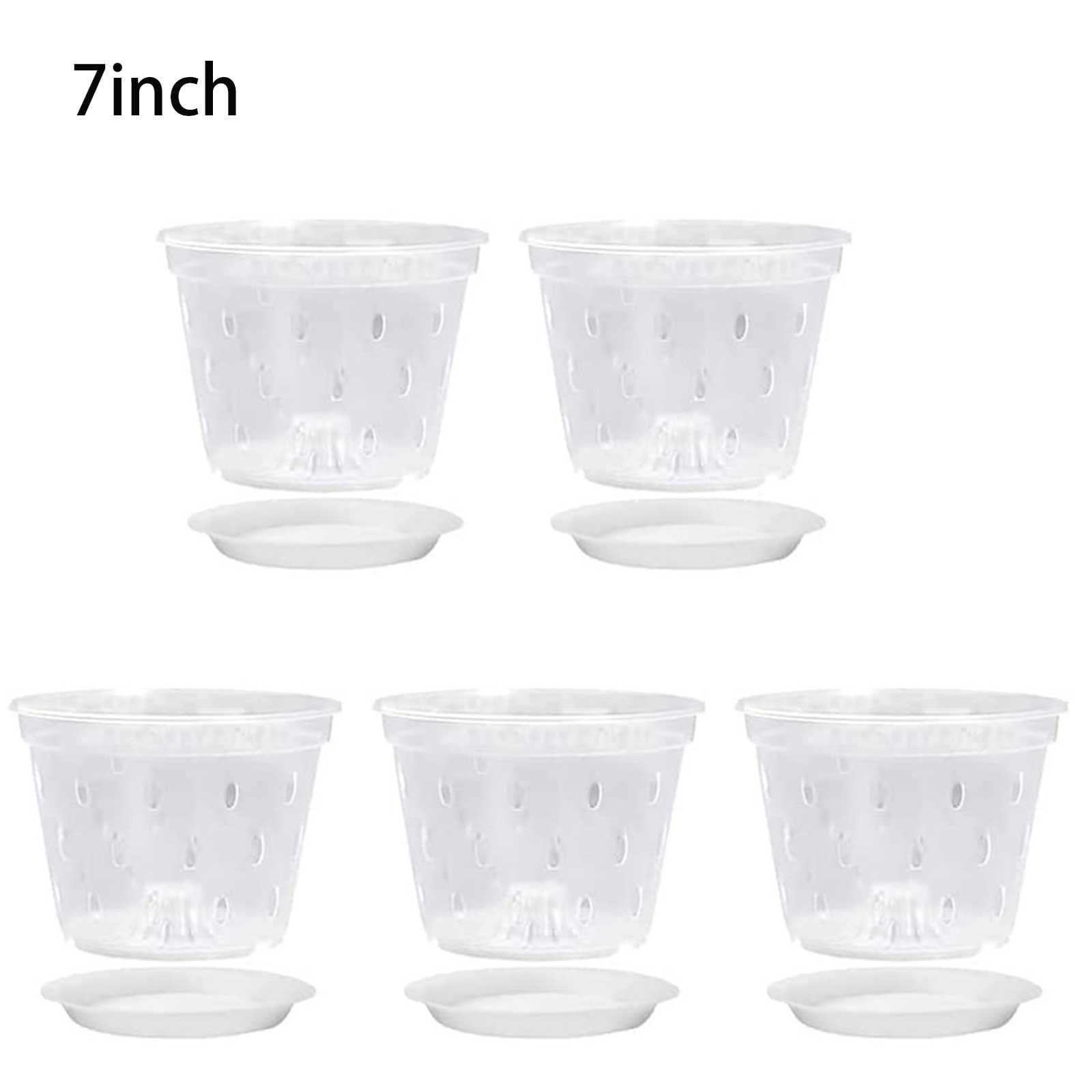 chengsi Flower Pots Mesh Planters Plastic Hydroponic Orchid Pot With ...