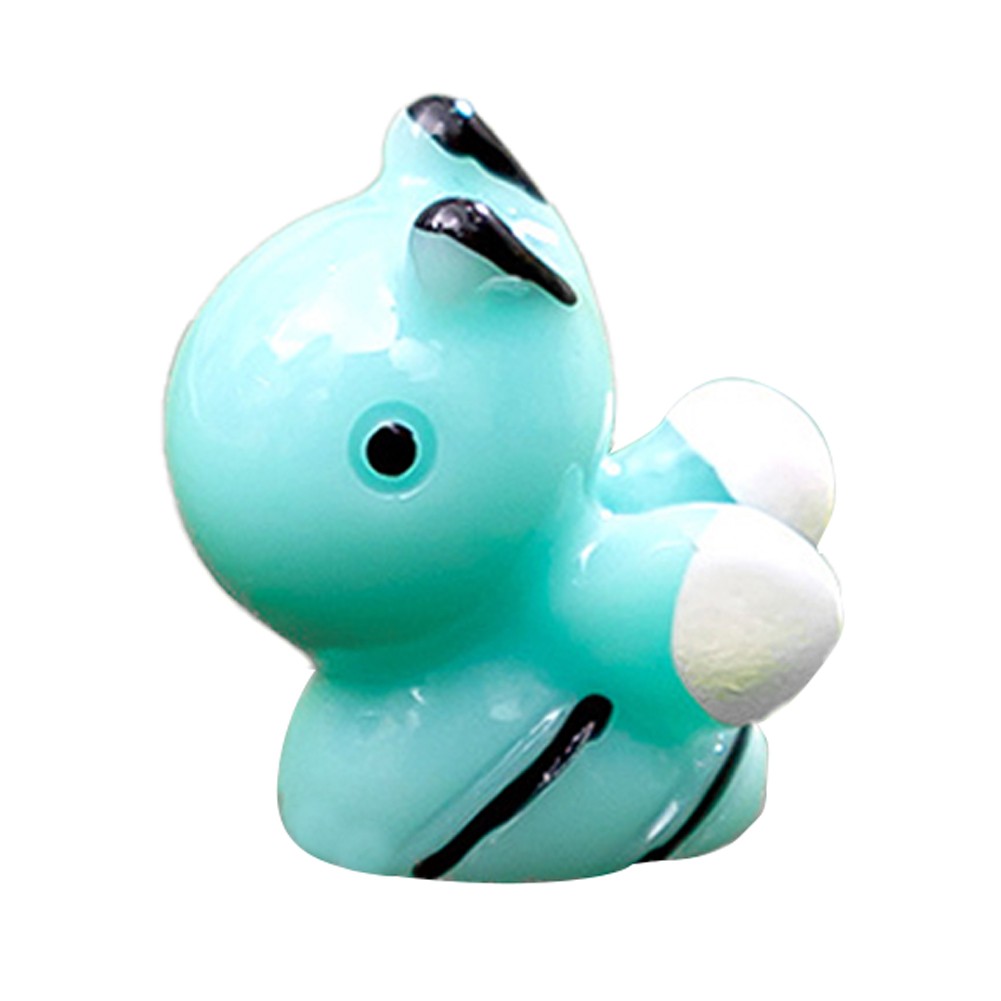 chengsi Luminous Mini Bees Fairy Garden Decor Miniature Honeybee Glow ...