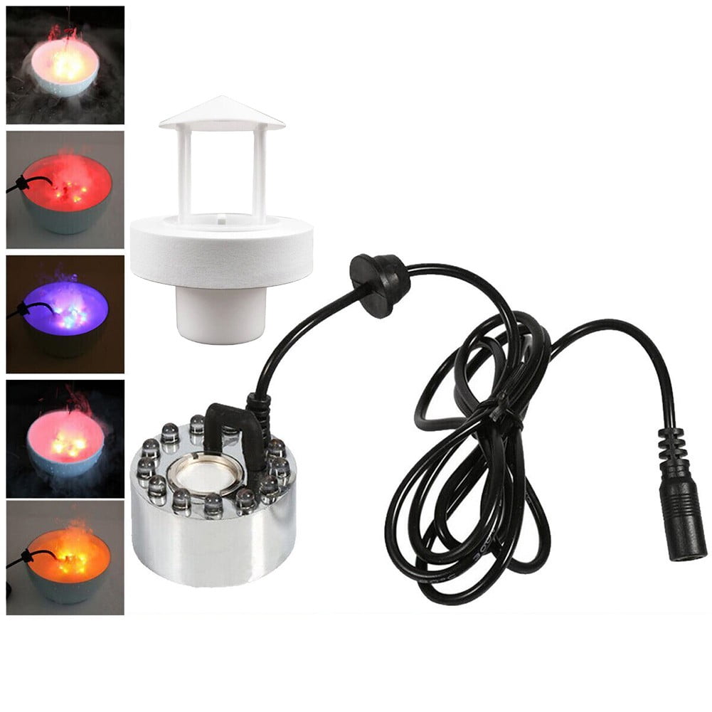 chengsi Perfect for Indoor Halloween Decor 12 LEDs Mist Maker for Water ...
