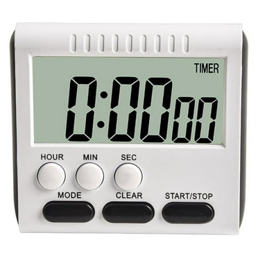 Large Display Kitchen Timer Countdown up Digital Timer,24-Hour Clock & Alarm Clock Baking Timer ...