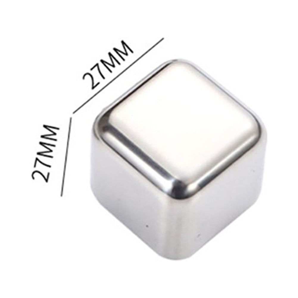 chengsi Reusable Ice Cubes Stainless-Steel Chilling Stones For Whiskey ...