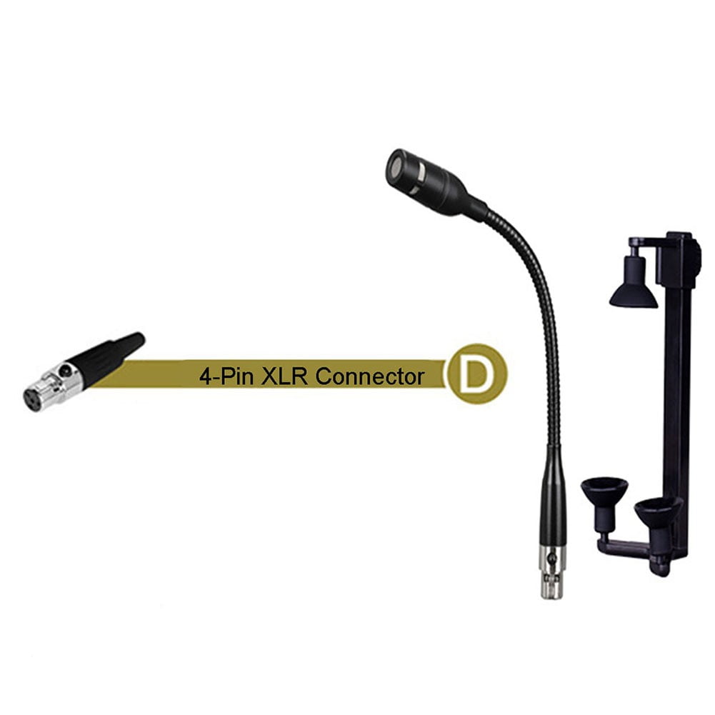 chengsi Violin fiddle clip lavalier microphone 3pin for 4pin Audio ...