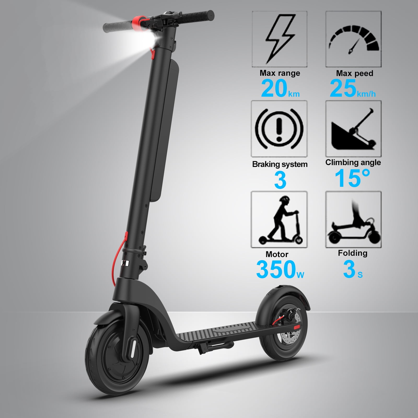 chenshuo smart 10 inch electric scooter, foldable portable scooter ...