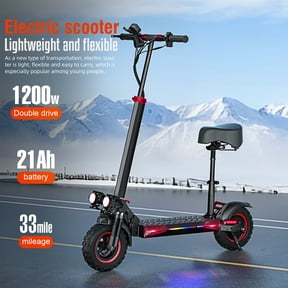 Lirpe R1 Solar-Charging Scooter: 350W Motor, Removable Battery, USB ...