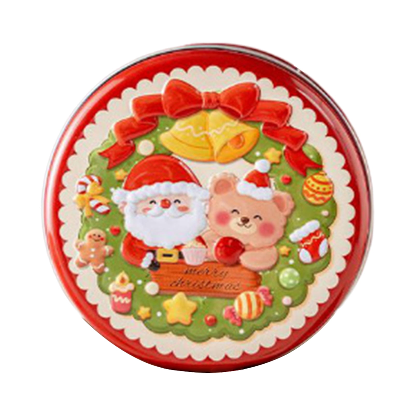 chesmono Christmas Cookie Tins with Lids,Christmas Treat Tin Box ...