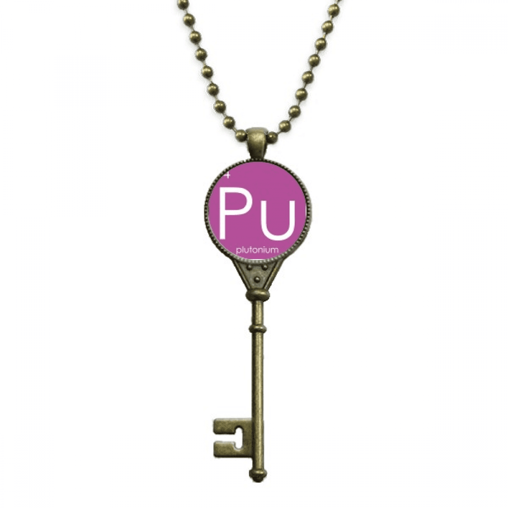 chestry elements period table actinide plutonium pu key necklace ...