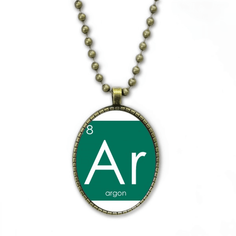 chestry elements period table rare gas argon ar necklace vintage chain ...