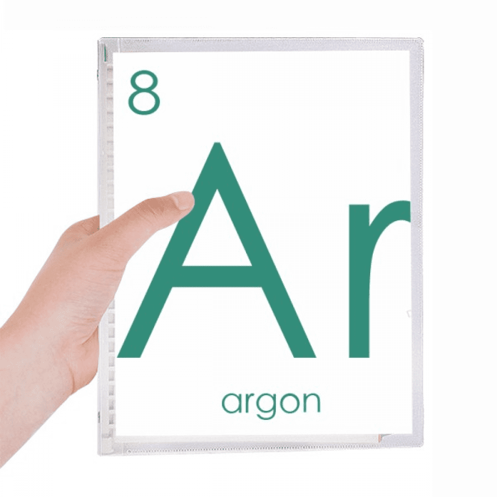 chestry elements period table rare gas argon ar notebook loose diary ...