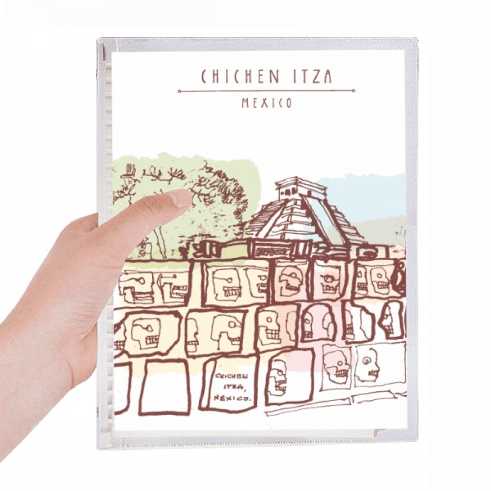 chichen itza mexico ancient civilization drawing notebook loose diary ...