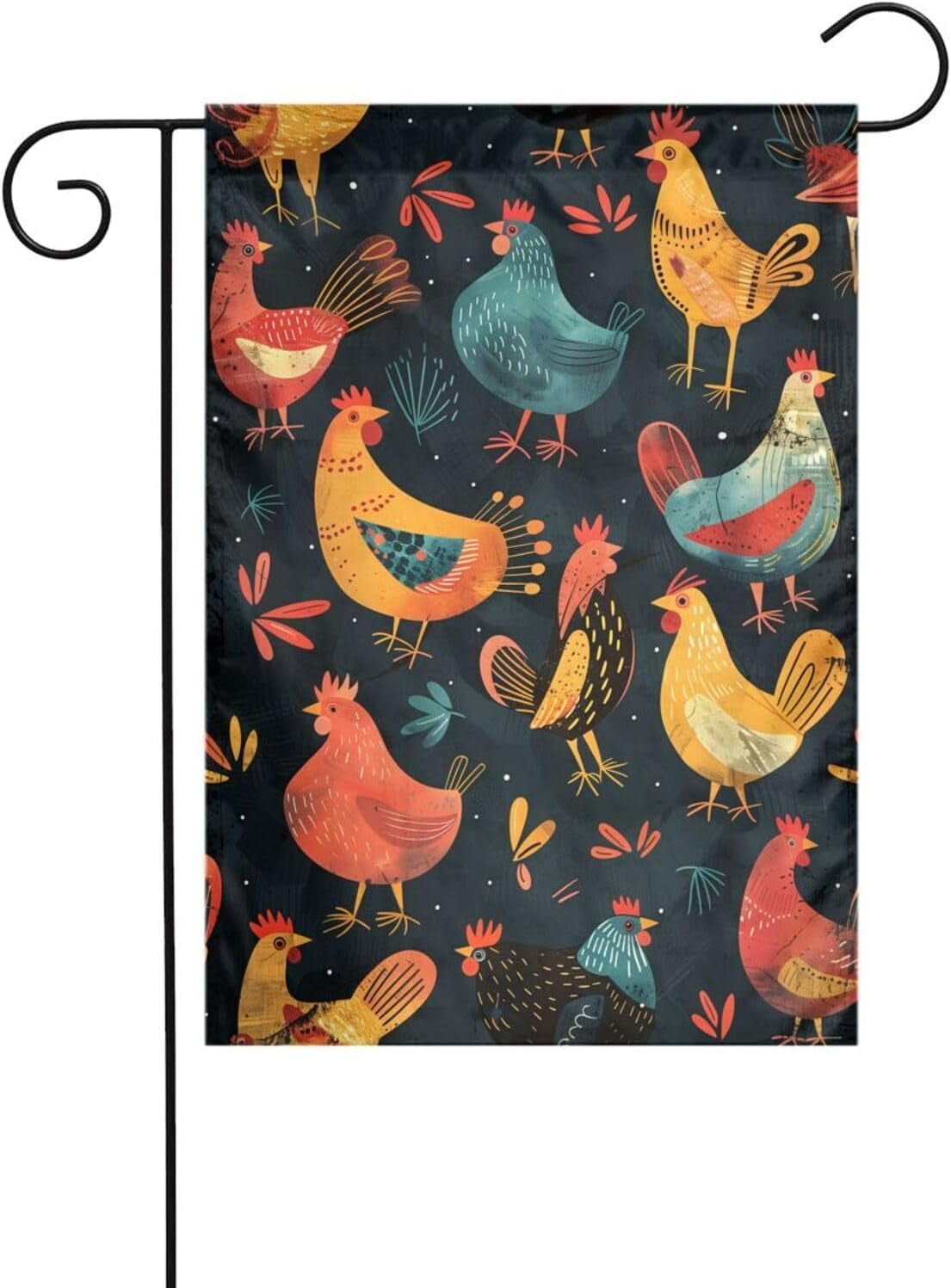chickens Garden Flags Double Sided,Garden Flags for All Seasons, Garden ...