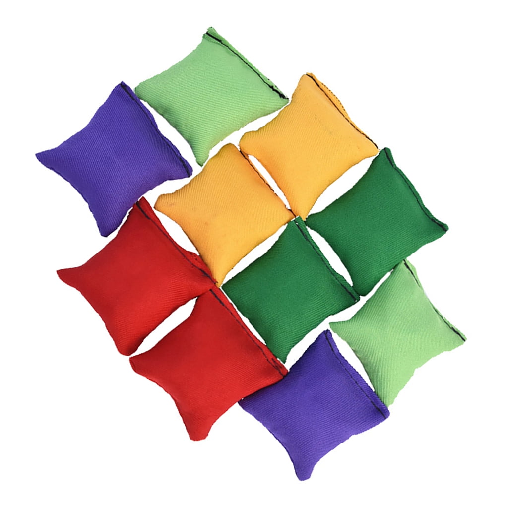 chidgrass 10 Pieces Cornhole Bags Interesting Safe Toss Game Prop ...
