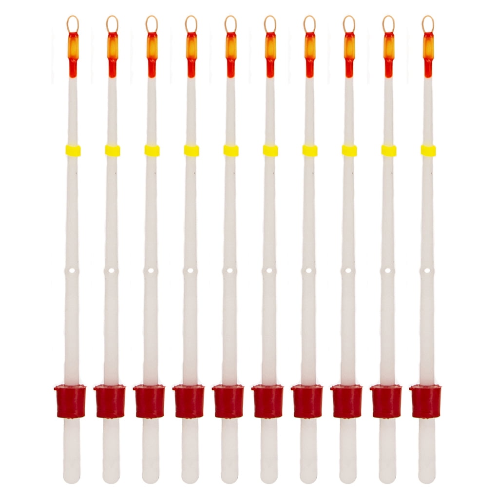 chidgrass 10pcs Top Tip Ice Fishing Rods Section Bobber Indicator Pole ...