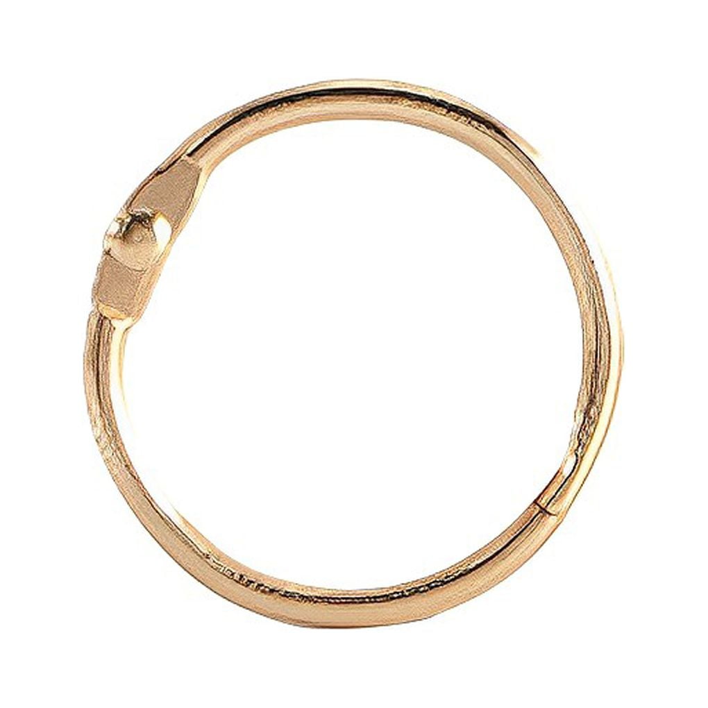 chidgrass 50 Pieces Metal Binder Rings Albums Loose-leaf Book Hoops for ...