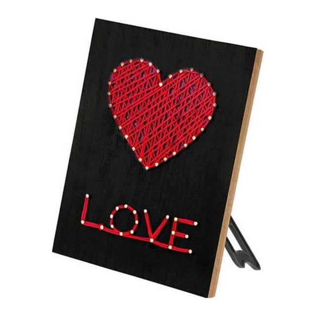 chidgrass DIY String Art Kit LOVE Winding Lines Lightweight Portable ...