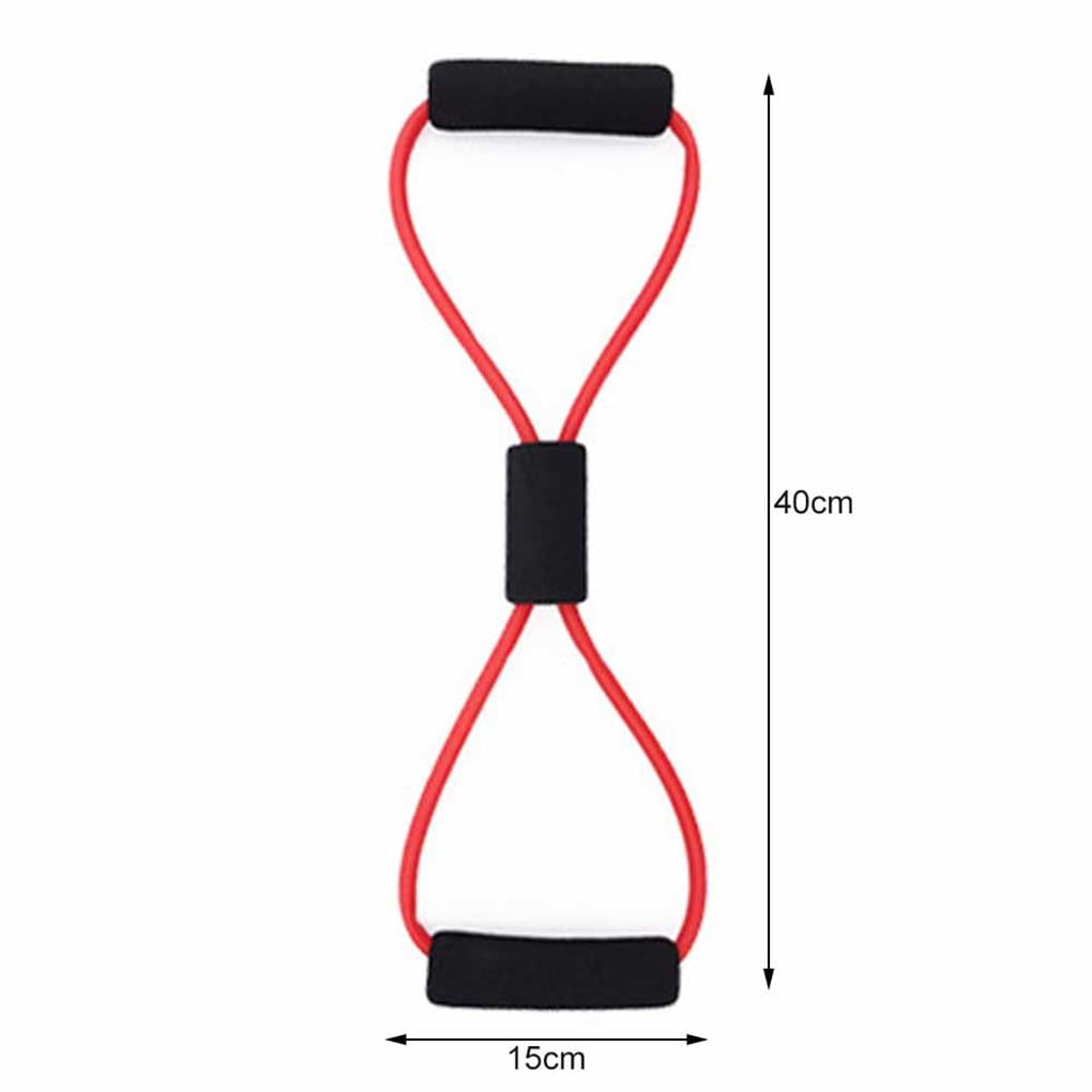 chidgrass Fitness Resistance Bands 8 Shaped Rubber Exercise Elastic ...