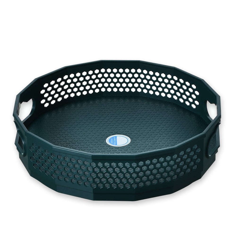 chidgrass Plastic Spice Turntable Rotating Tray Pantry Bathroom ...