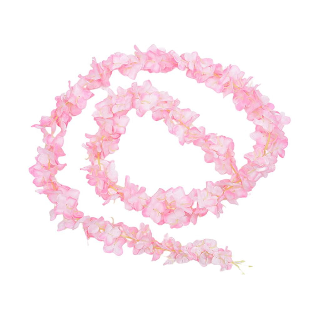 chidgrass Vines Artificial Hydrangea Silk Flowers String Wall Hanging ...