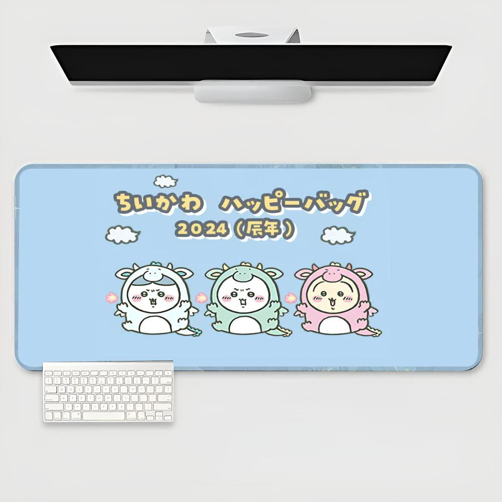 chiikawa Mouse Pad Waterproof Mat Natural Rubber Desk Rug PC Desk Mats ...