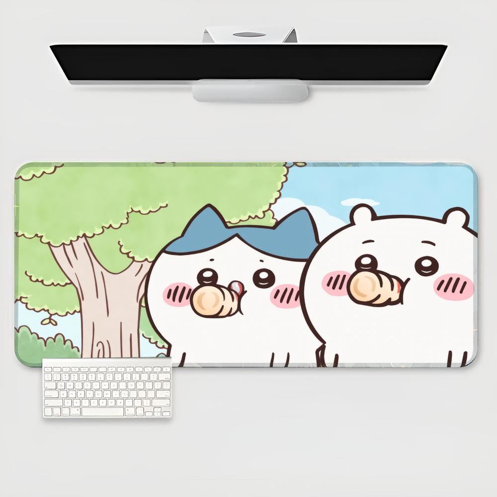 chiikawa Mouse Pad Waterproof Mat Natural Rubber Desk Rug PC Desk Mats ...