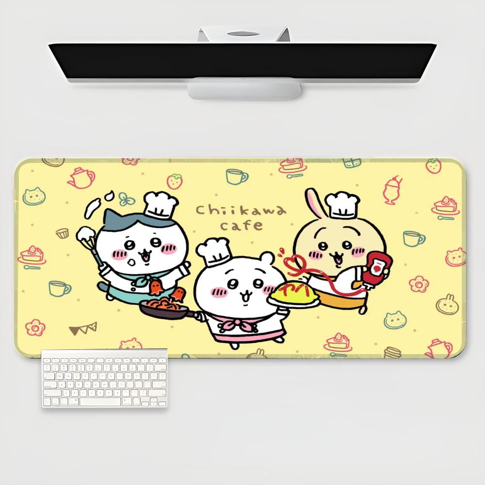 chiikawa Mouse Pad Waterproof Mat Natural Rubber Desk Rug PC Desk Mats ...