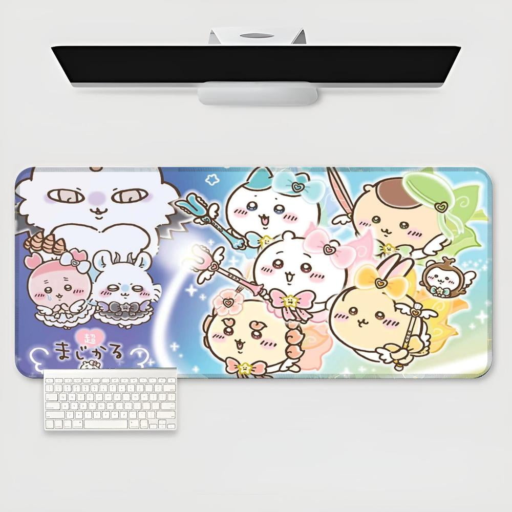 chiikawa Mouse Pad Waterproof Mat Natural Rubber Desk Rug PC Desk Mats ...