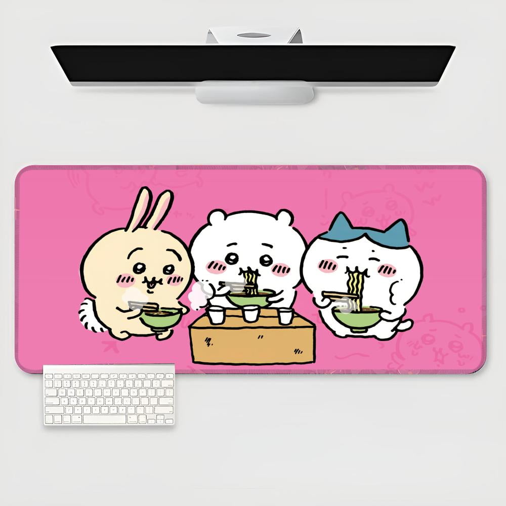 chiikawa Mouse Pad Waterproof Mat Natural Rubber Desk Rug PC Desk Mats ...