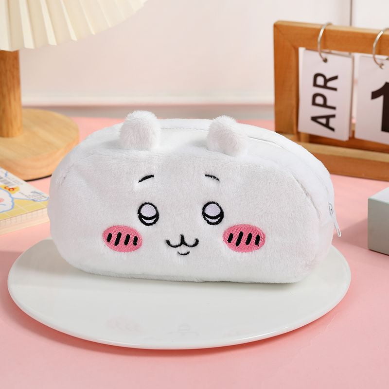 chiikawa cute cartoon plush pencil bag stationery advanced versatile ...