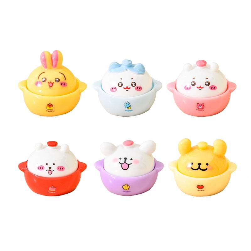 chikawas Colorful 3D Stew Pot Figures Creative Car Ornaments DIY ...