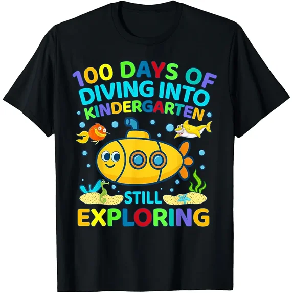 children's wear 100 Days of Kindergarten 100th Day of School Girls Boys ...