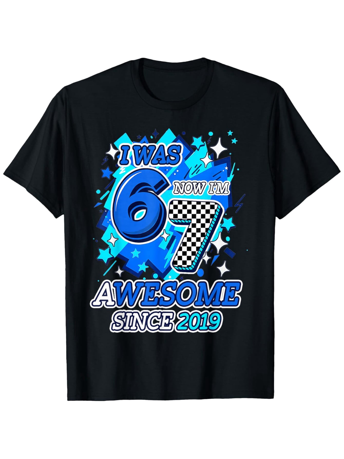 children’s wear 7th Birthday Shirt for Boys I Was 6 Now I'm 7 Awesome ...