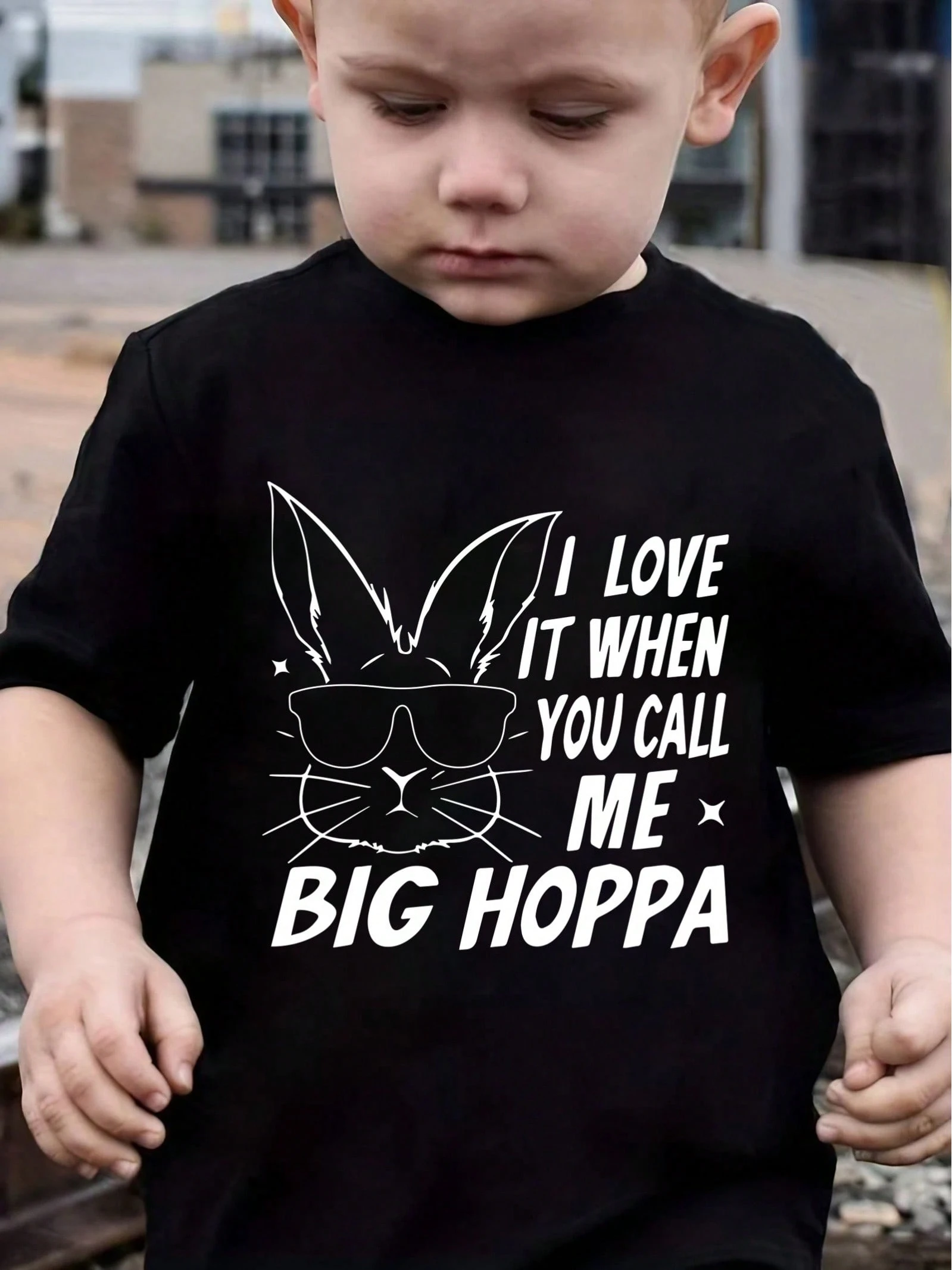 children’s wear Boy's Cute Funny Big Hoppa Rabbit T-Shirt - Walmart.com