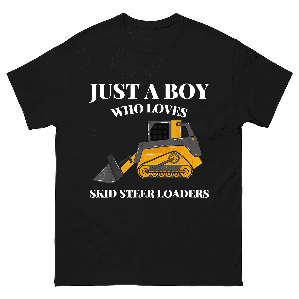 children’s wear Boys' Yellow Construction Skid Steer Loader Graphic T ...