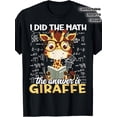children’s wear Cute Funny Giraffe Math Genius T-Shirt for Boys Girls ...