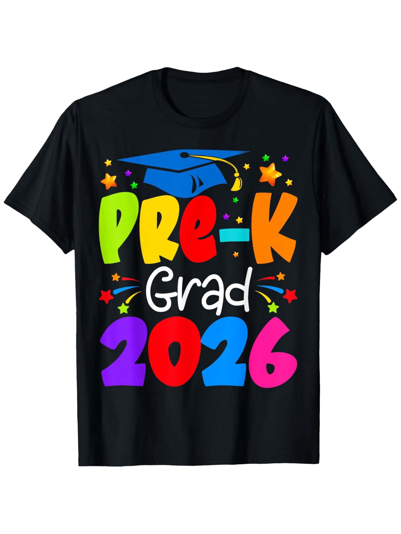 children’s wear Cute Pre-K Grad 2026 Colorful Graphic T-Shirt for ...