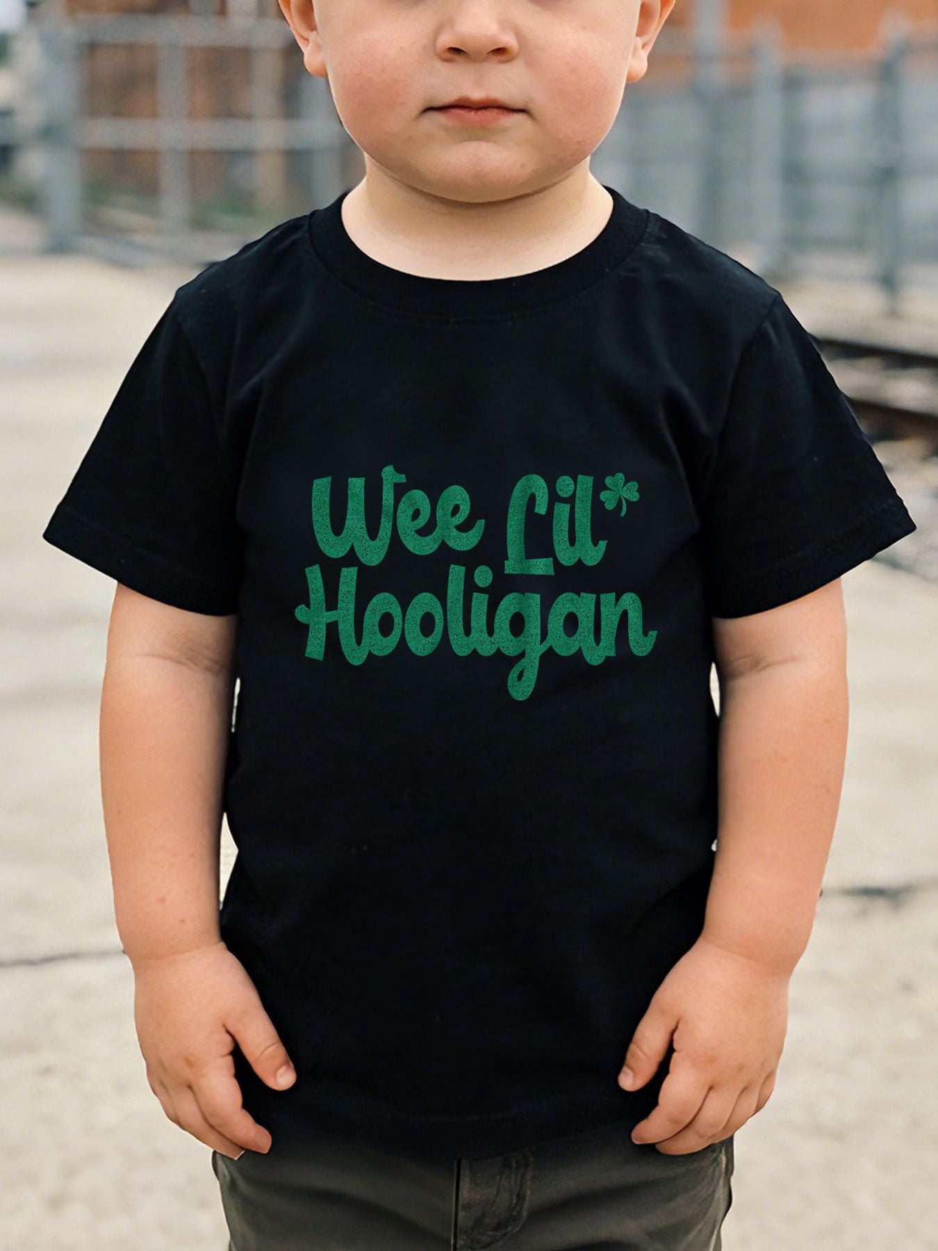 children’s wear Cute Toddler Boys Wee Lil' Hooligan Shamrock St ...