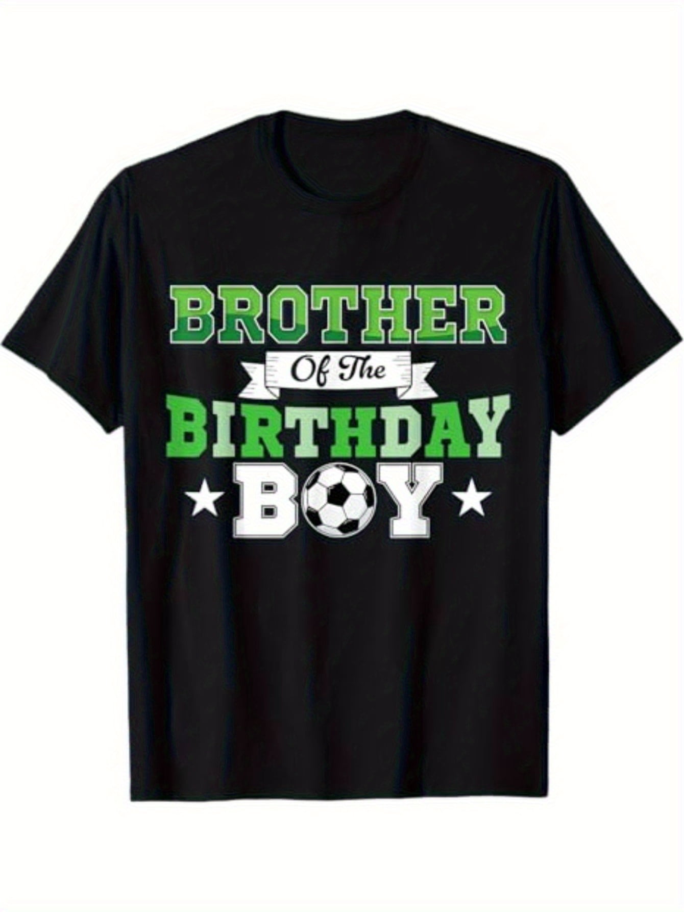 children’s wear Funny Brother Of The Birthday Boy Soccer Ball Green ...