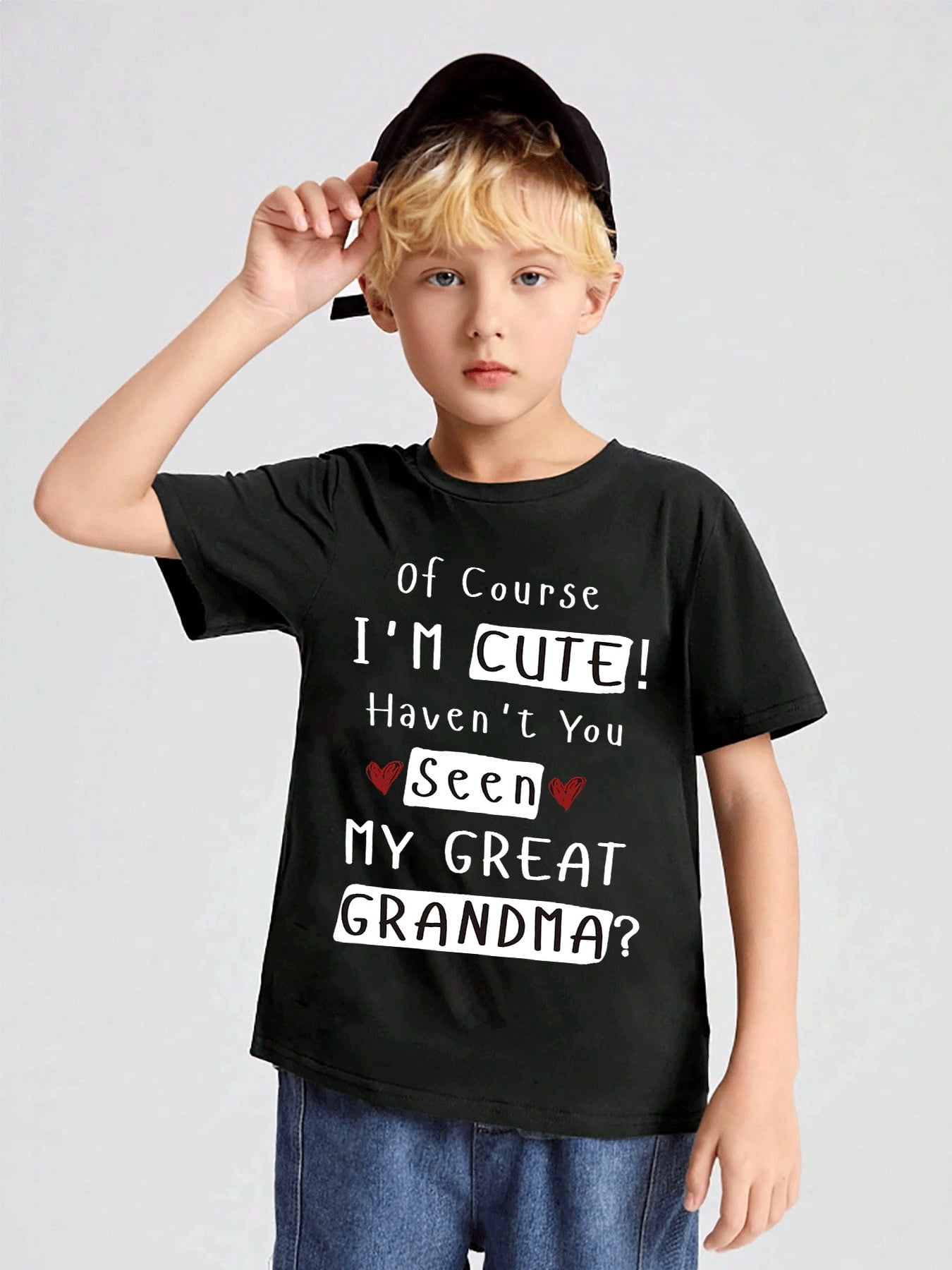 children’s wear Funny Kids Boys T-Shirt Of Course I'm Cute Haven't You ...