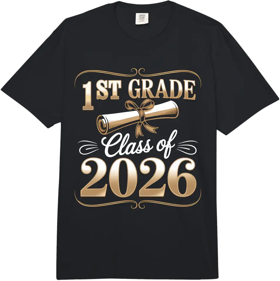 children’s wear Kids 1st Grade Class of 2026 Graduation School T-Shirt ...