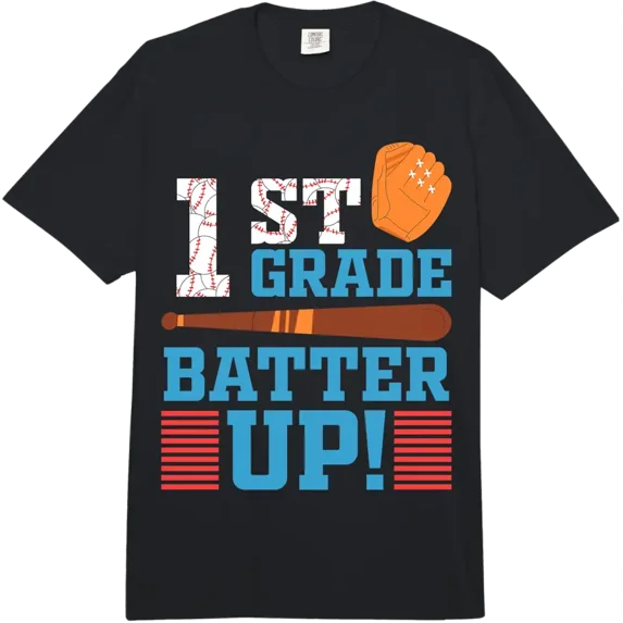 children’s wear Kids' First Grade Baseball Batter Up Back To School T ...