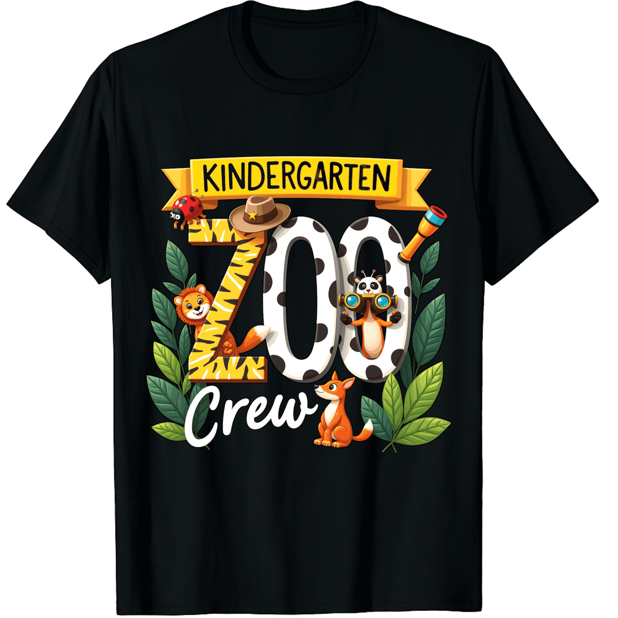 children’s wear Kids' Kindergarten Zoo Crew Animal Safari Graphic T ...