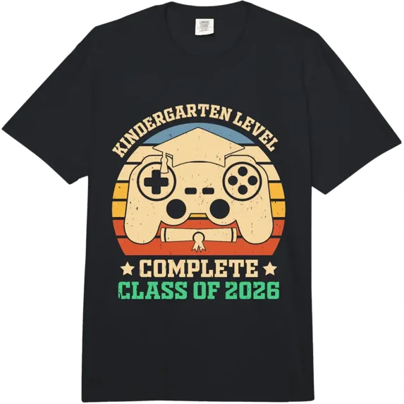 children’s wear Kids Retro Gamer Kindergarten Graduation Class of 2026 ...