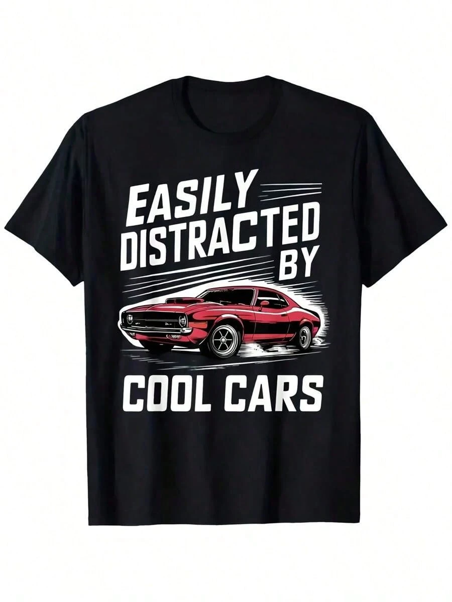children’s wear Men's Funny Retro Muscle Car Graphic T-Shirt - Walmart.com